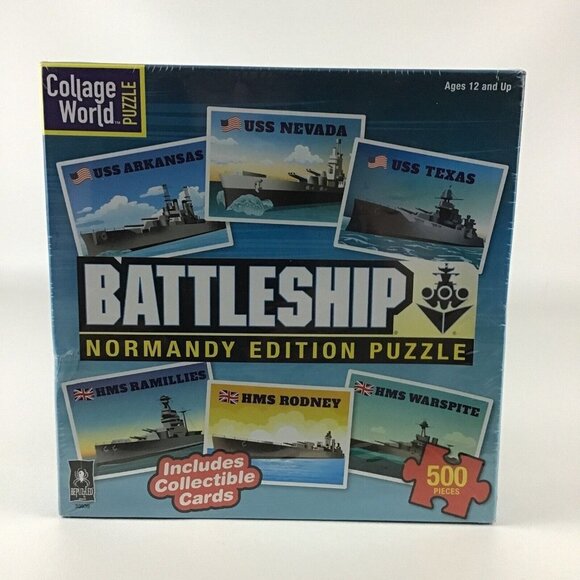 Hasbro | Toys | Collage World Battleship Normandy Edition Puzzle ...